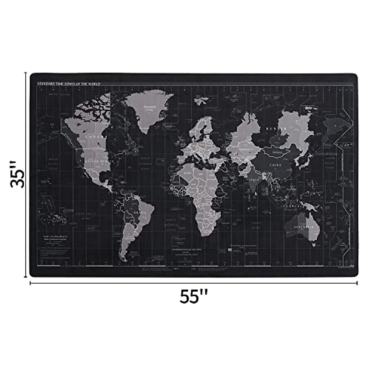 Office Chair Mat for Hardwood & Tile Floor, Desk Chair Mat,55"x35" Computer Rolling Chair Mat,, Splat Mat for Under High Chair ,Large Anti-Slip Floor Protector for Home Ofiice