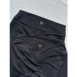 TomTiger Workout Shorts for Women High Waist Gym Fitness Running Yoga Bike Active Exercise Women's Short Tummy Control 3" (M, Black)