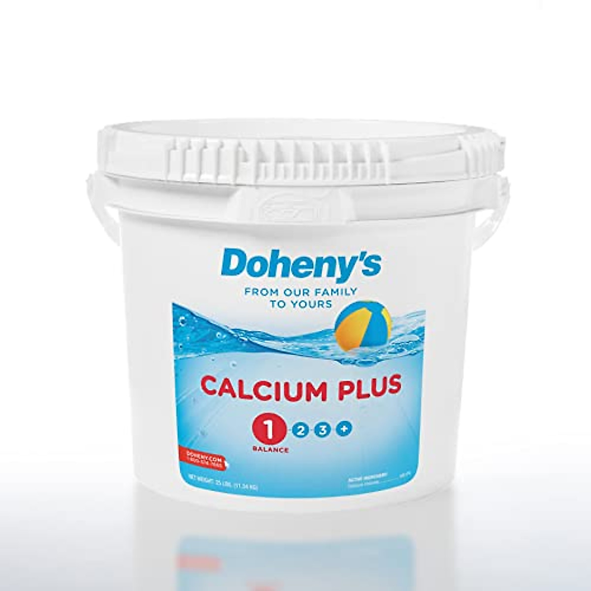Doheny's Calcium Plus | Raise Your Calcium Hardness Level | Pro-Grade Granular/Flake Calcium Chloride | Low Calcium Hardness Levels Lead to Corrosion & Staining On Pool Surfaces and Fixtures | 25 LB