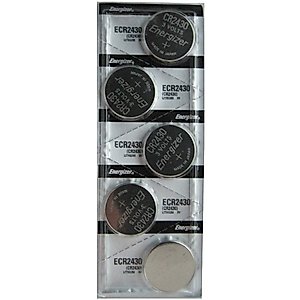 Energizer 5 Pack CR2430 3V Lithium Batteries