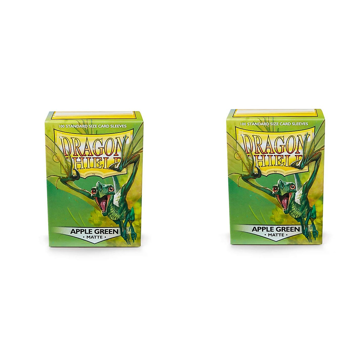 2 Packs Dragon Shield Matte Apple Green Standard Size 100 ct Card Sleeves Value Bundle!