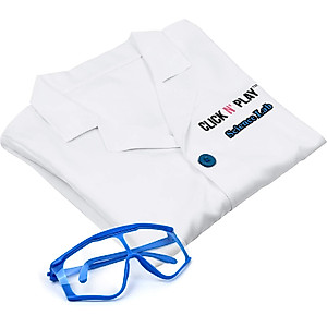 Click N' Play Science Lab Role Play Dress Up Set White