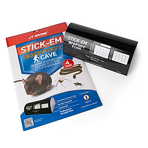 JT Eaton 188-4 Stick-Em Bigfoot Cave Glue Trap for Rodents, Snakes, and Other Pests (Case of 12)