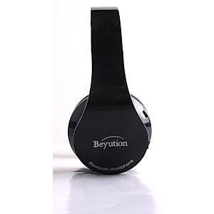 Beyution New Black Color Smart Stereo Hi-Fi Wireless Bluetooth Headphone-for All Tablet MID, Smart Cell Phone and All Bluetooth Device-with Retail Package, Best Gift!