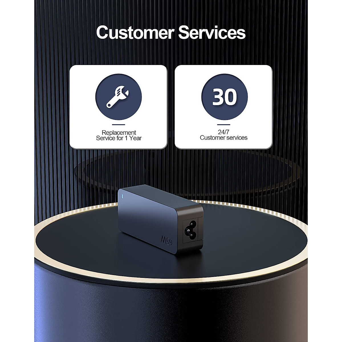 65W USB C Charger Fit for Dell Inspiron 3420 5330 5430 5630 i7620,Inspiron 7630 7430 7435 7635 2-in-1,Latitude 3330,Latitude 7230 Rugged Laptop Power Adapter Cord