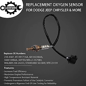 Oxygen Sensor Upstream & Downstream O2 Sensor 2PCS | for Chrysler 300 Town & Country Dodge Dakota Durango Ram Jeep Wrangler Grand Cherokee & More | Replace# 234-4587, 05149171AA, 68144248AA