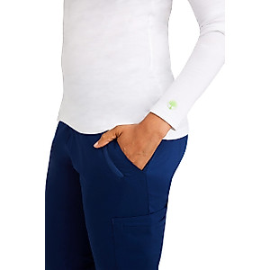 Healing Hands Women's Underscrub Soft Knit Melissa Longsleeve Scrub Tee with Breathable & Easy Care Fabric 5047, XL, White