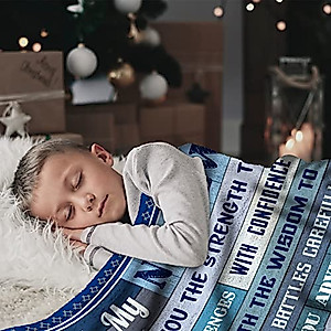 Sqovulw Nephew Gifts from Auntie Uncle Gifts for Nephew Gifts for Fathers Day Blanket Birthday Graduation Gift 2023 for Him to My Nephew Throw Blanket 60X50 Inch