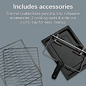 Hamilton Beach Counter Top Oven with Convection & Rotisserie Extra Large Capacity - 31101