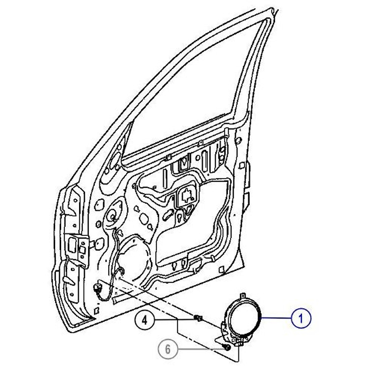 Jeep Liberty Limited KJ Infinity Sound System Speaker Front