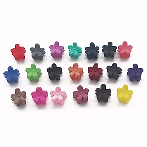 80 Piece Mini Hair Clips for Girls,Cute Candy Colors Flower Hair Pins for Toddlers Bangs Kids Children and Women Hair Bangs Little Clips Accessories