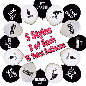 Fuck Cancer Balloons Decorations For A Survivor Breast Cancer Party