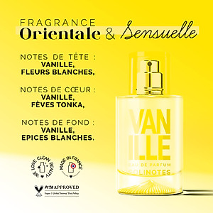 SOLINOTES Vanilla Perfume for Women - Eau De Parfum | Delicate Floral and Soothing Scent - Made in France - Vegan - 1.7 fl.oz