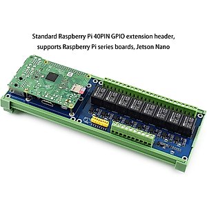 8 Channel Relay Module Board for Raspberry Pi 4B/3B+/3B/2B/A+/B+/Zero,Jetson Nano 8-CH Relays Loads up to 5A 250V AC or 5A 30V DC