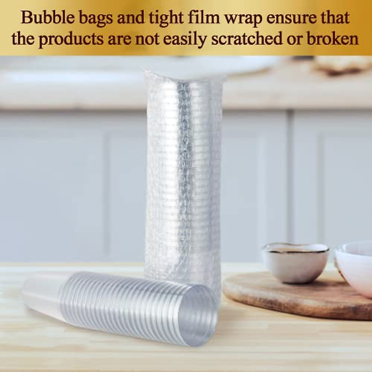 Vplus 150 Pack 12 oz Silver Rimmed Plastic Cups, Reusable Clear Plastic Cups, Disposable Heavy Duty Plastic Cups Perfect For Wedding, Thanksgiving Day, Christmas, Halloween Party Cups