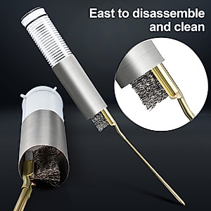 Enhon 2 Pieces Spin Down Sediment Filters Replacement Cartridge,50 μm Replacement Cartridge with Brush Compatible with ISpring FWSP50 FWSP50SL Clear Water Filter
