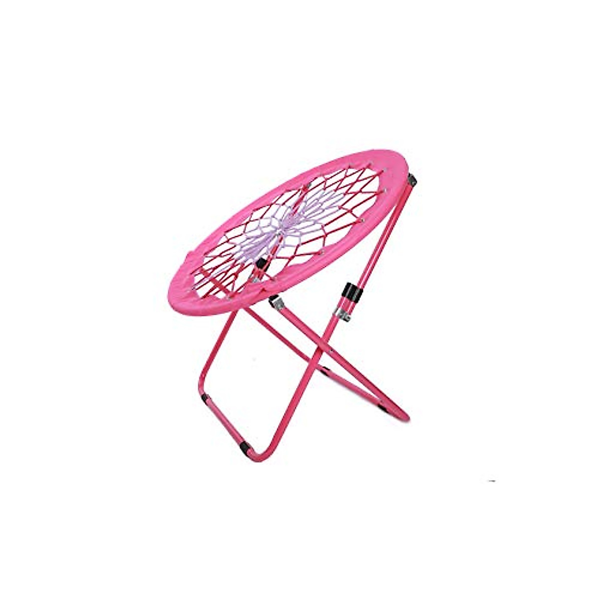 Camp Field Camping and Room Bungee Folding Dish Chair for Room Garden and Outdoor (Pink)