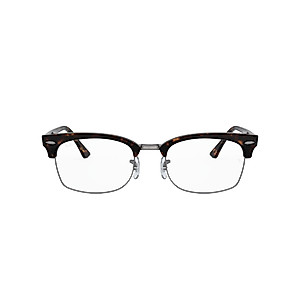 Ray-Ban RX3916V Clubmaster Square Prescription Eyeglass Frames, Havana/Demo Lens, 52 mm