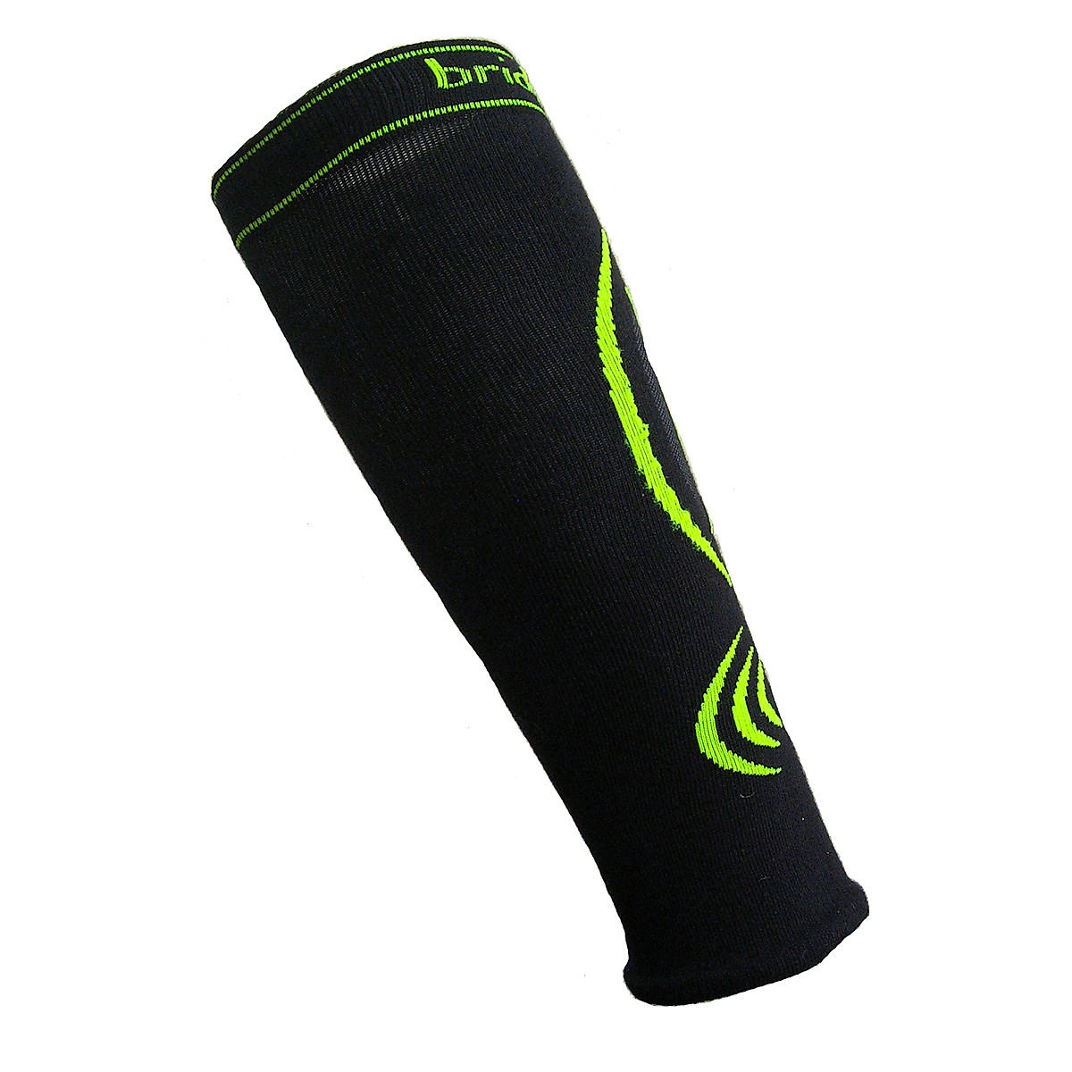 Bridgedale Compression Calf Sleeve Socks, Small, Black/Fluro