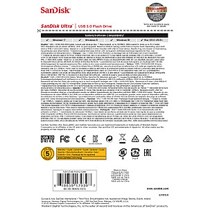 SanDisk 512GB Ultra USB 3.0 Flash Drive - SDCZ48-512G-G46, Black