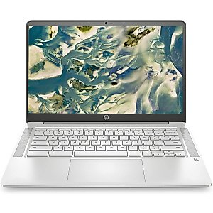 HP Newest Flagship Chromebook 14" HD Touchscreen, Intel Dual-core Processor Up to 2.7GHz, 4GB LPDDR4 Memory, 64GB SSD Storage, Webcam, Chrome OS, (Renewed)