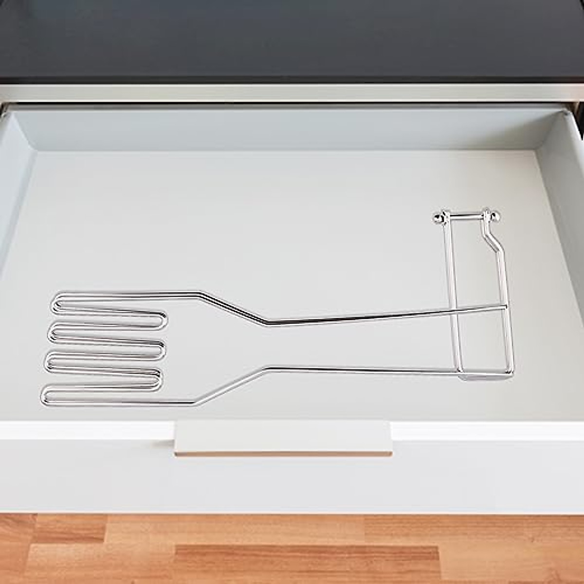 LEKUSHA Kitchen Gloves Drying Rack, SUS 304 Stainless Steel Dish Gloves Holder, Dry Cleaning Gloves Out from Inside and Outside, Space-Saving Dishwashing Gloves Stand,Silver