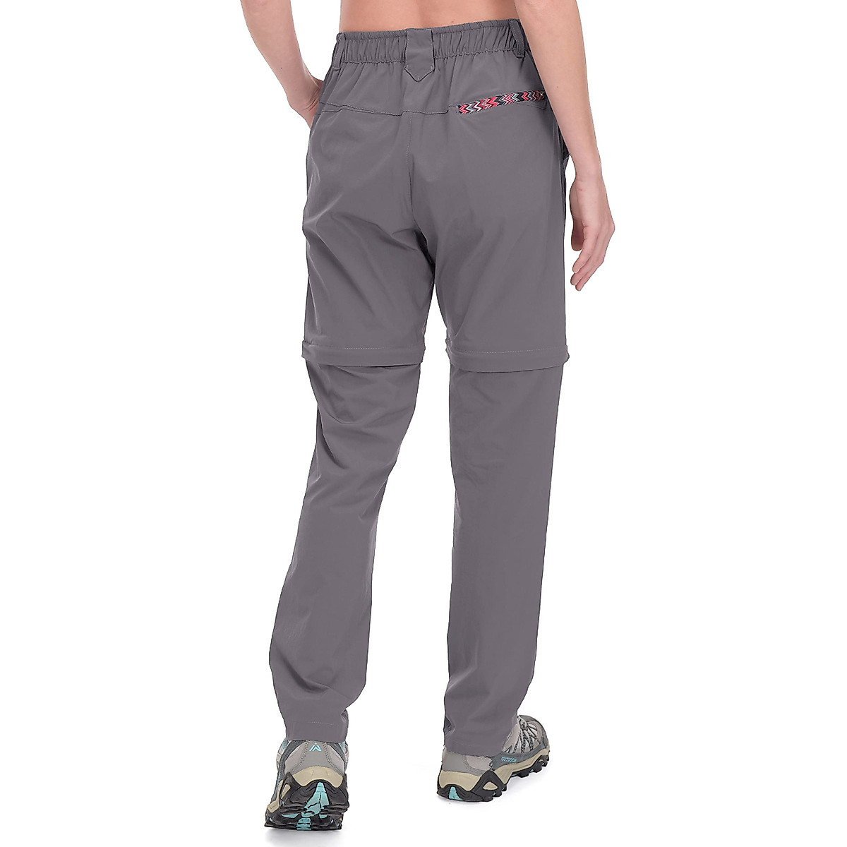 Little Donkey Andy Women's Hiking Pants Lightweight Convertible Zip-Off Pants Quick Dry UPF 50 Steel Gray Size 2XL