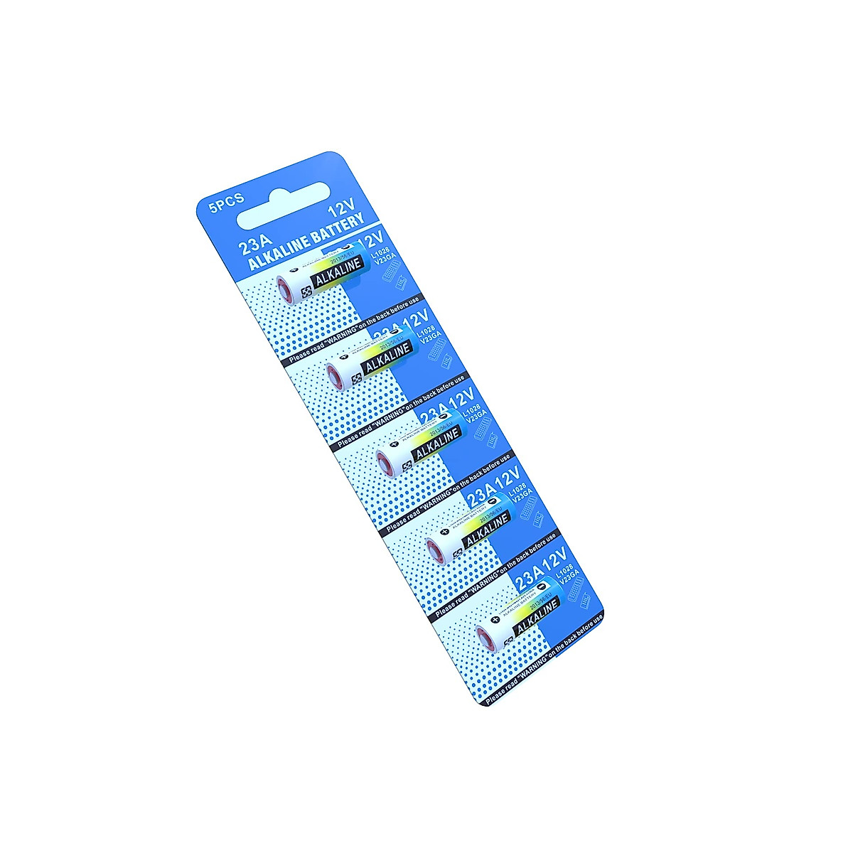 EX-ENEGY 23A A23 21/23 MN21 12V Alkaline Batteries 5 pack for Garage Doors Opener Keyless Entry Doorbells and Alarm Remote