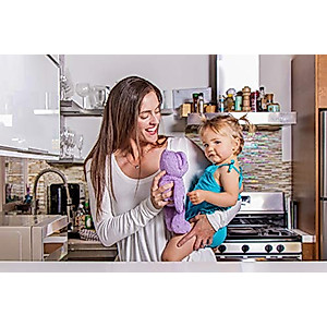 Thermal-Aid Zoo — Tumble The Lavender Bear — Kids Hot and Cold Pain Relief Heating Pad Microwavable Stuffed Animal and Cooling Pad — Easy Wash, Natural Sleep Aid — Pregnancy Must-Haves for Baby