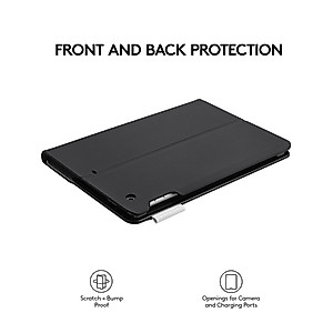 Logitech Type+ Protective iPad Air 2 Case with Integrated Keyboard – Two Viewing Positions – Designed for Typing and Tapping – Powered with Wireless Bluetooth® – 30-Foot Wireless Range – Black