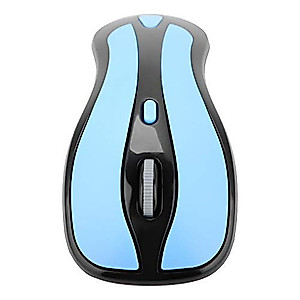 Zerone 2-in -1 Gyration Air Mouse, Mini 2.4G Gyro Mouse Maximum 1600 DPI Optical Mice with USB Nano Receiver for PC Laptop Smart TV/Box(Blue+Black)