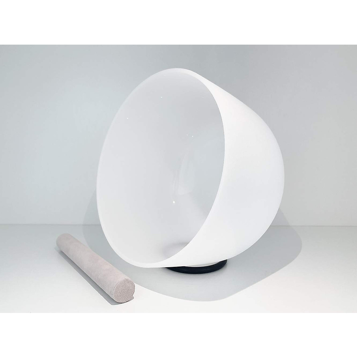 AMSUNBO Musical Instruments Crystal Singing Bowl Tuned to 432Hz F Note Heart Chakra 10 inch with Free Suede Striker and O ring