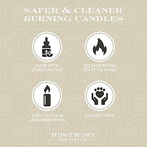 HomeWorx by Slatkin + Co. 4-Wick Golden Bamboo Luxe Candle with Gift Box, Notes of Fresh Bamboo, Pink Jasmine Petals, Bergamot Leaves and Green Woods, 30-55 Hour Burn Time