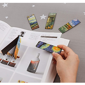 Magnetic Bookmarks 14Pcs Book Mark 3.1’‘ Page Magnetic Markers with Magnet Book Markers Page Clip for Students Teachers School Home Office Reading Supplies