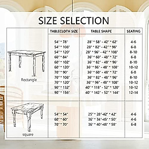 MYSKY HOME 2Pack White Tablecloth 60x84 Inch Rectangle Table Cloth for 4 Feet Table- Wrinkle Resistant Washable Polyester Table Cover for Dining Party and Camping