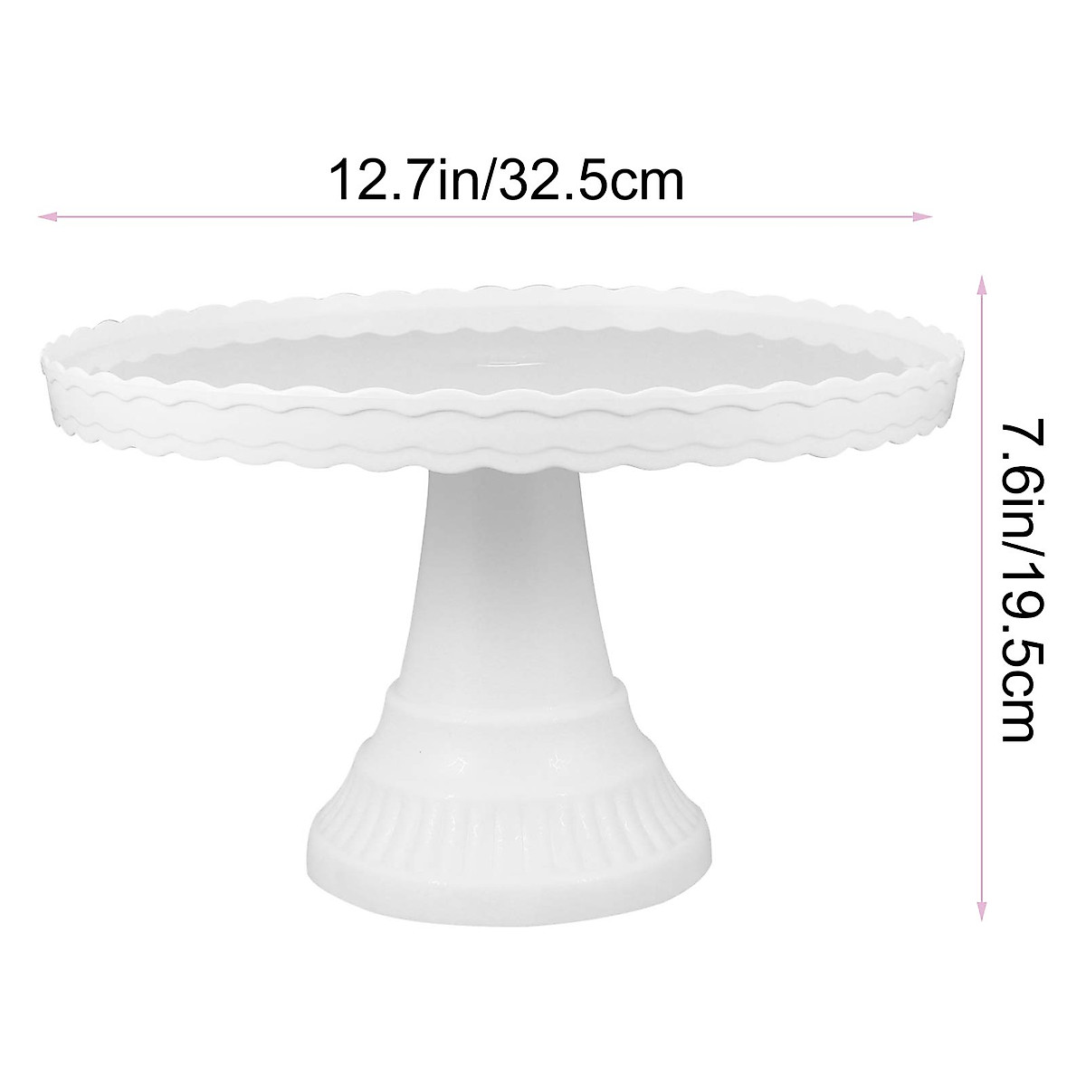 SOIMISS White Plastic Cake Stand for Wedding, Birthday, Party