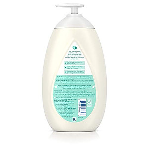 Johnson's Baby CottonTouch Newborn Baby Face and Body Lotion, Hypoallergenic and Paraben-Free Moisturization for Baby's Sensitive Skin, Made with Real Cotton, 27.1 fl. oz