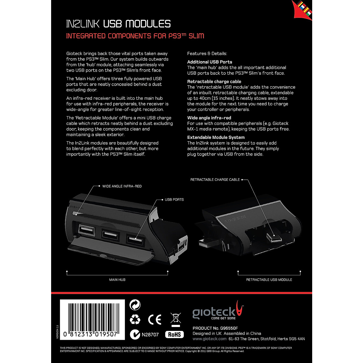In2Link USB Module System for PS3 Slim
