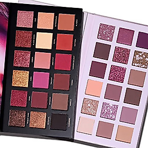 2Pcs UCANBE Twilight Dusk + Aromas Nude Eyeshadow Palette Makeup Set, Matte Shimmer Glitter Pressed Pearl All Highly Pigmented Blending Powder, Natural Velvet Texture Eye Shadow Kit