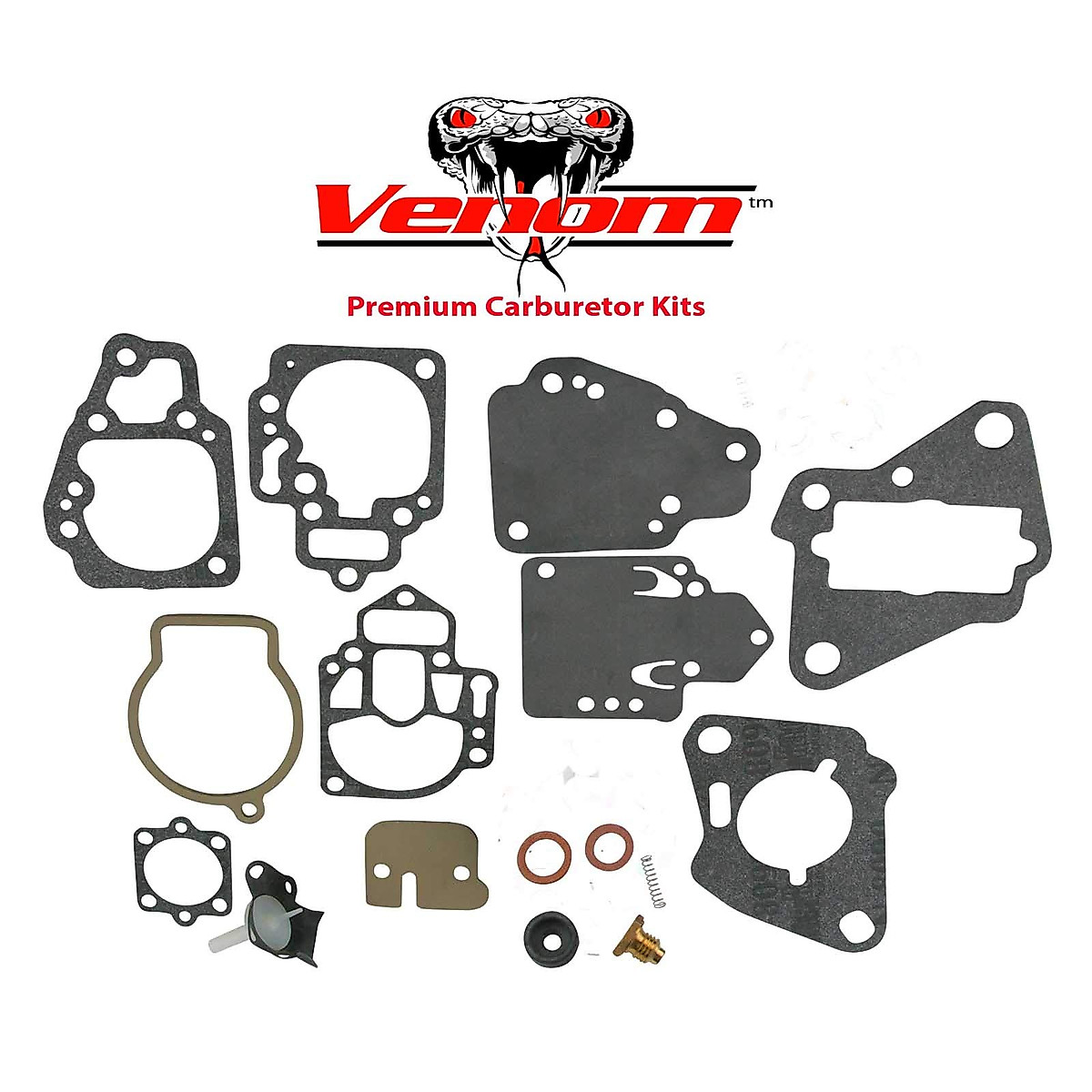 Venom Premium Carb Carburetor Repair Rebuild Kit For Mercury For Mariner) ONLY Replaces 1395-9761, 1395-811357, 1395-9645, 1395-9761, 1395-9377, 1395-9803 & 1395-9725) See ad for details