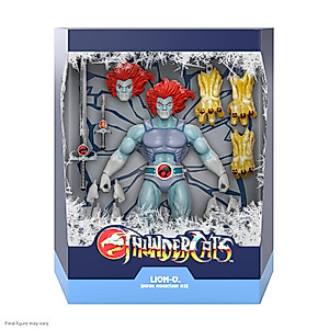 Super7 ULTIMATES! Thundercats Lion-O (Hook Mountain Ice) - 7" Thundercats Action Figure with Accessories Classic Cartoon Collectibles and Retro Toys