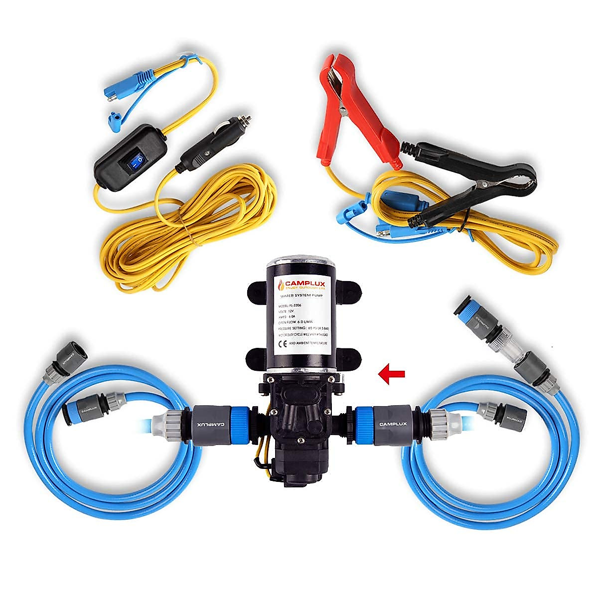 Camplux Pro 1.58 GPM Tankless Propane Water Heater, Outdoor Propane Gas Water Heater with 65 PSI High Pressure Caravan Boat Gas Hot Water System