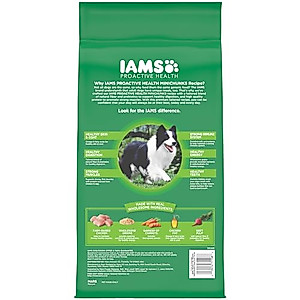 IAMS Adult Minichunks Small Kibble High Protein Dry Dog Food with Real Chicken, 7 lb. Bag