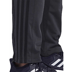 adidas Mens Midweight Essential Tricot Zip Track Pants (as1, Alpha, l, Regular, Regular, Carbon/Black)