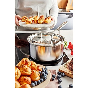 Demeyere Industry 5-Ply 3-qt Stainless Steel Saucepan