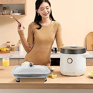 Metal Tray Chafing Dish Buffet Set Stainless Steel Rectangular Chafers with Cover Lid Buffet Server Food Warmer Catering Pan Hot Steam Table Tray Stainless Steel Griddle