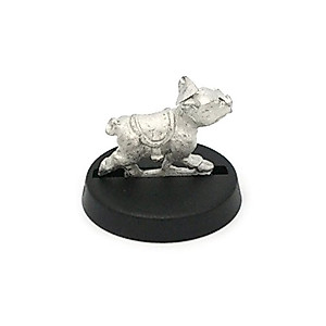 Stonehaven Miniatures Tiny Pig with Saddle Figure (for 28mm Scale Table Top War Games) - Made in USA