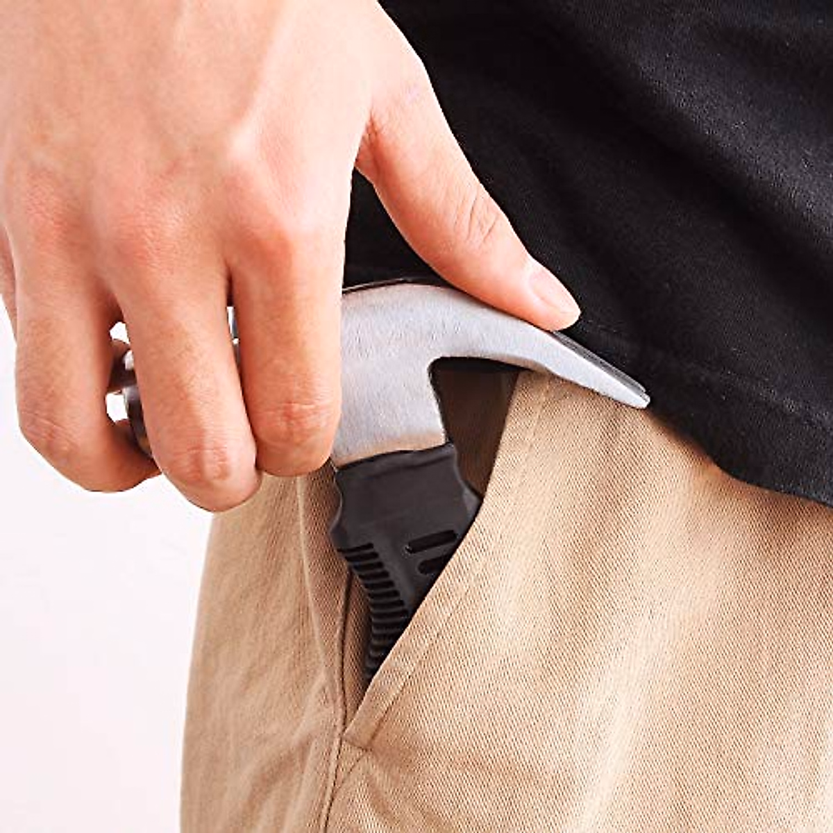 8 OZ Stubby Claw Hammer, 4 Pack Small Claw Hammer Mini Stubby Hammers with Soft Rubber Handle for Home Repair, DIY, Building, Woodwork, Household Work and Outdoor Camping