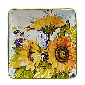 Certified International Sun Garden 6" Canape/Luncheon Plates, Set of 4, Multicolor