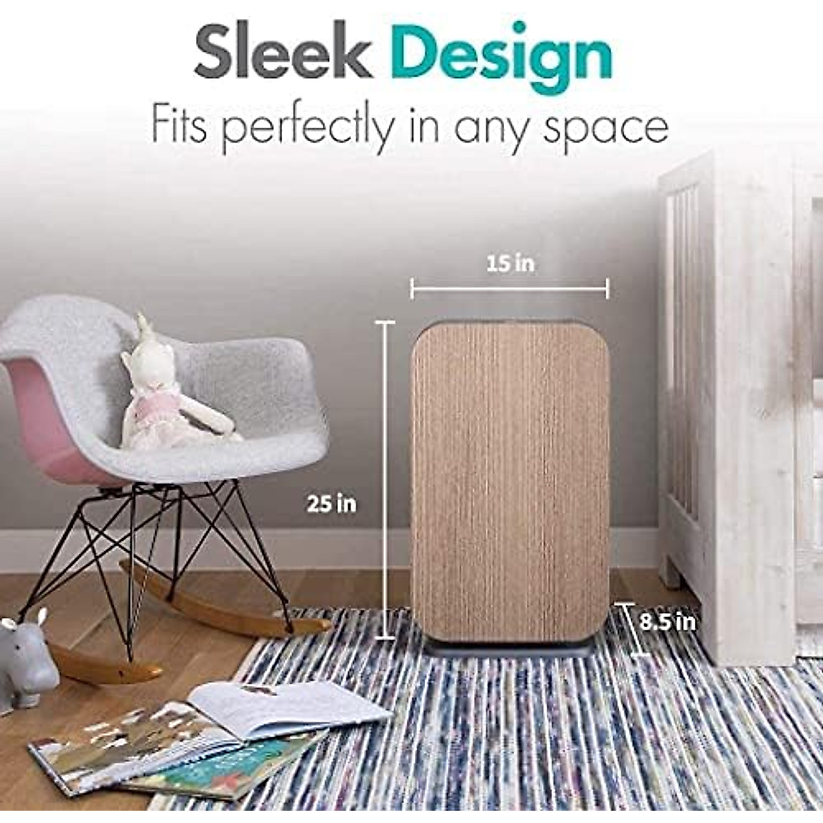 Alen BreatheSmart FLEX HEPA Air Purifier, Medical Grade Filtration H13 True HEPA for 700 SqFt, 99.9% Airborne Particle Removal, Air Purifier for Allergens, Dust, Mold, Pet Dander, Heavy Odors, (White)